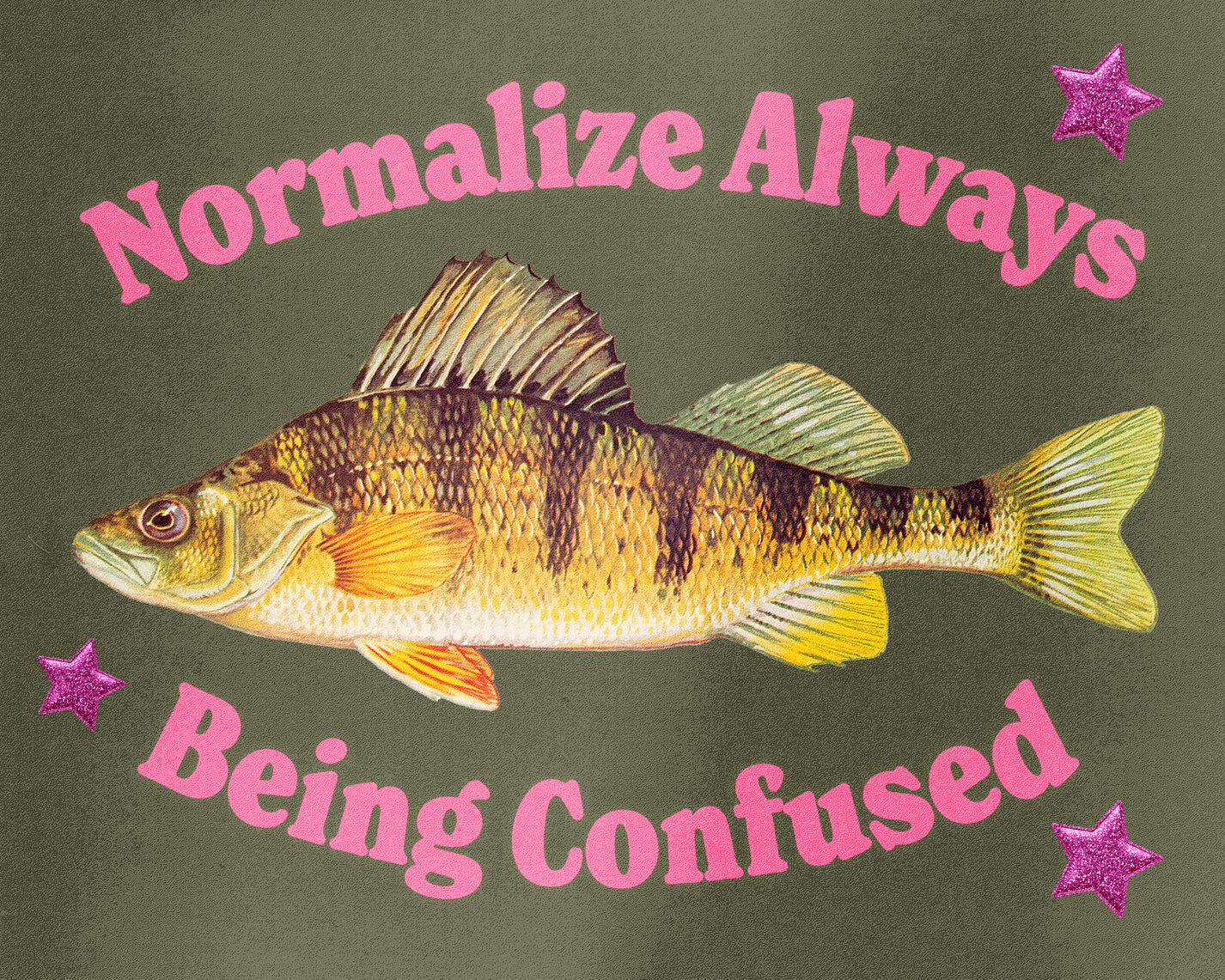 Normalize Always Being Confused Print – Delicate Type
