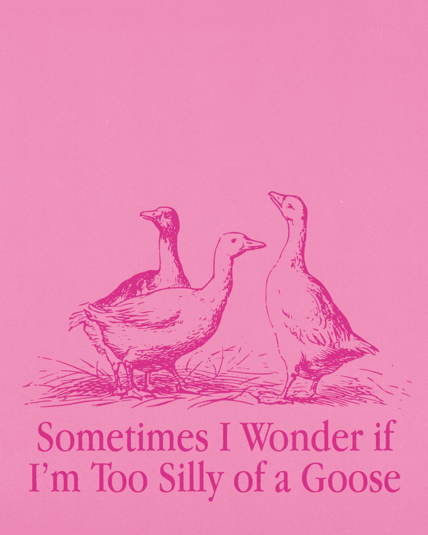 Silly Goose Print – Delicate Type